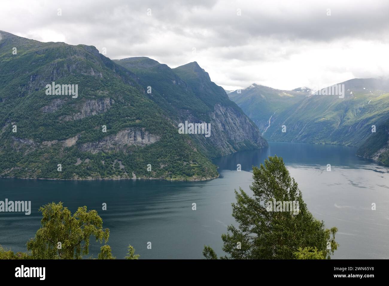 Enchanting beauty of Geirangerfjord, stunning fjord in Norway. Fjord is ...