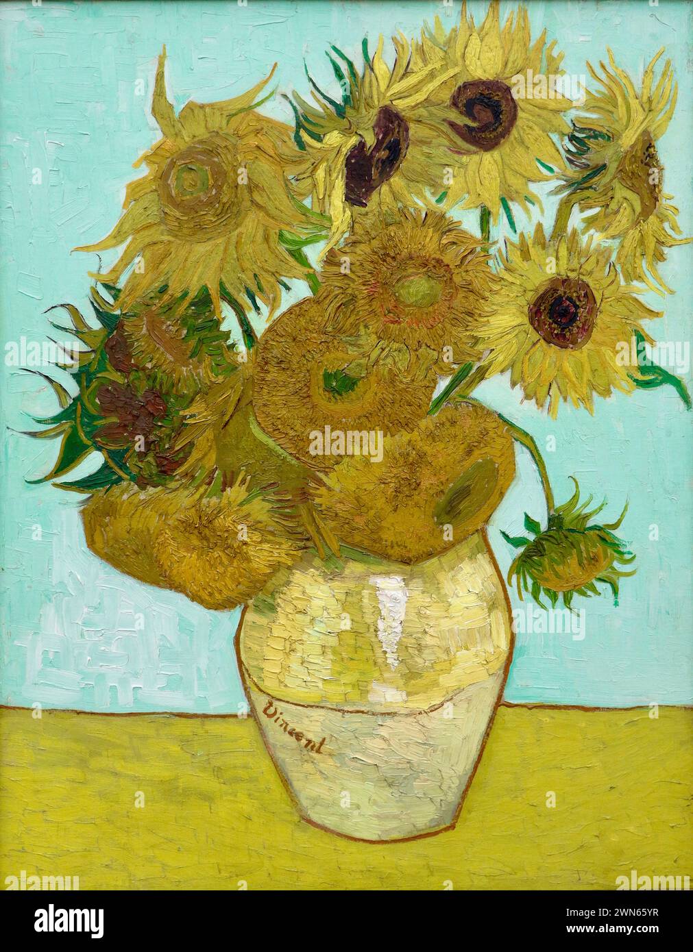 Van Gogh Vincent - Vaso con dodici girasoli (1888 Stock Photo - Alamy