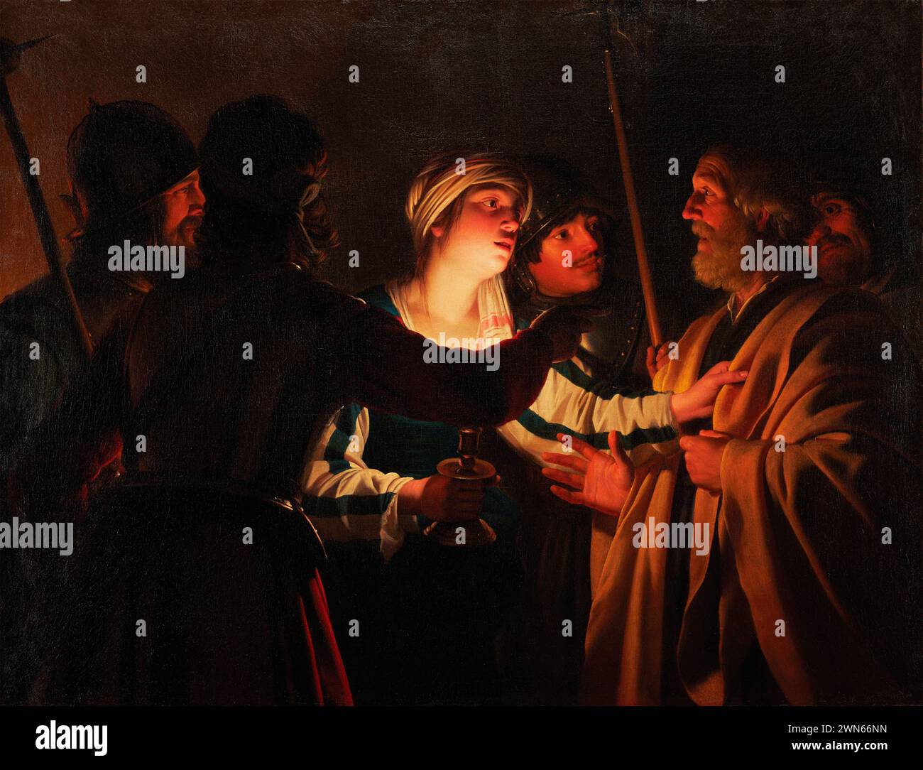 Van Honthorst Gerard (Gherardo delle notti) - The Denial of St. Peter ...