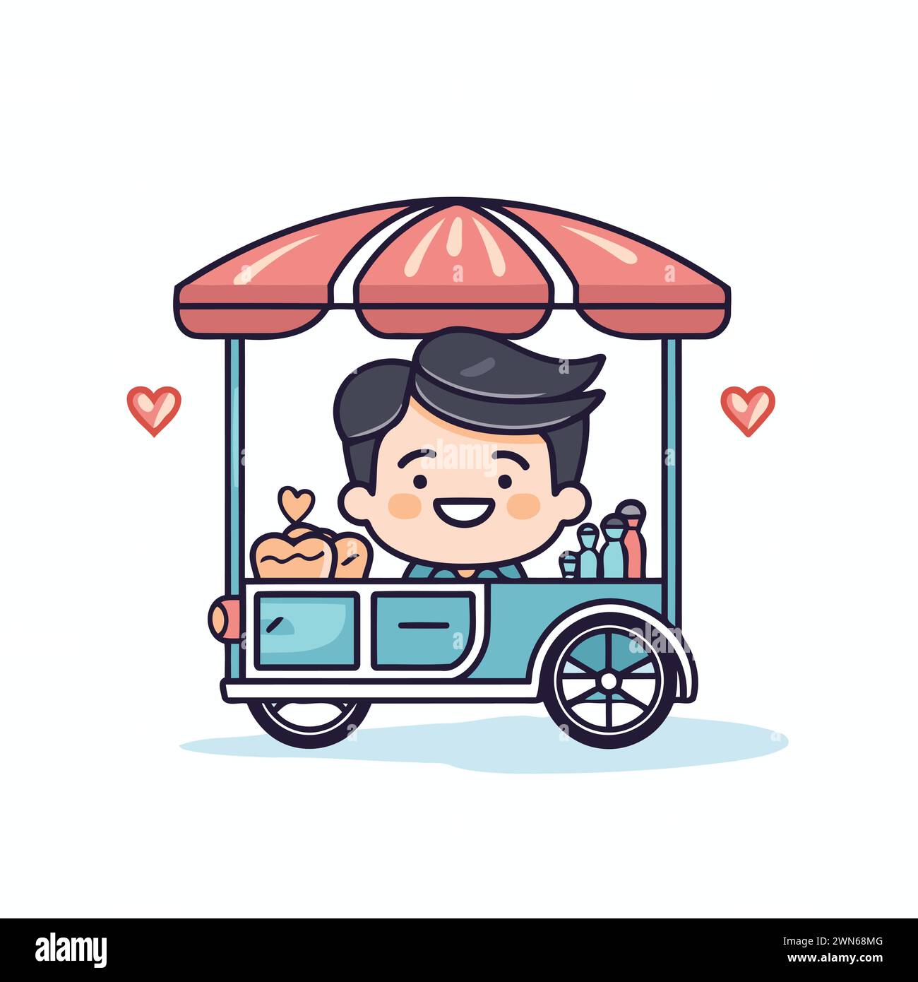 Ice delivery man Cut Out Stock Images & Pictures - Alamy