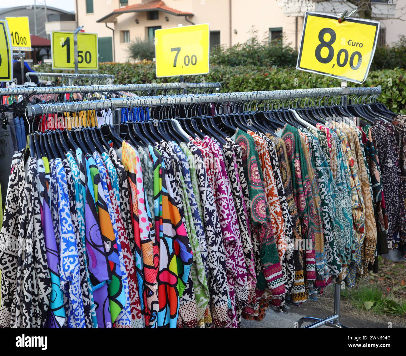 dresses for women and colorful blouses made of cotton or polyester ...