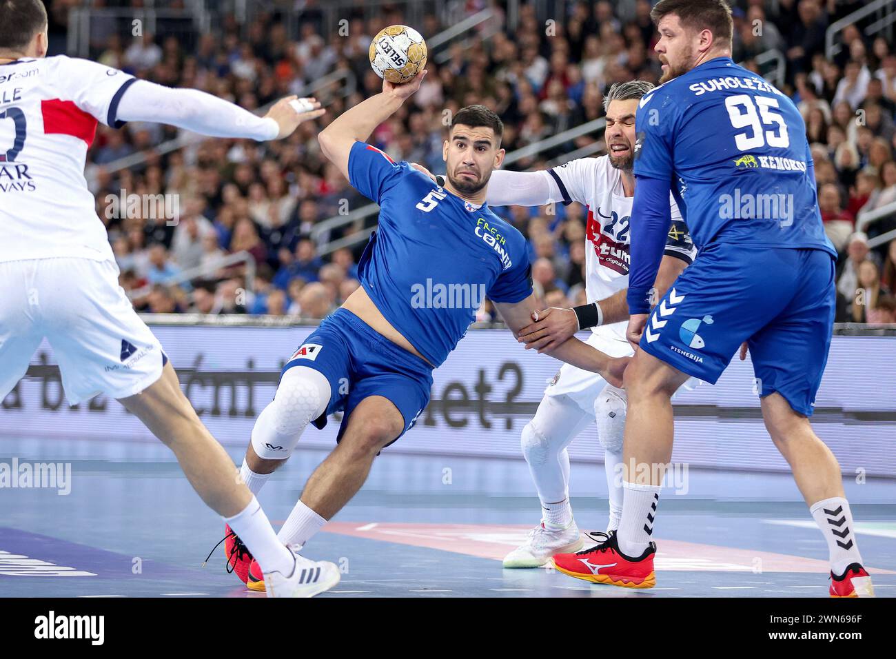 Zagreb, Croatia. 29th Feb, 2024. Machineseeker EHF Champions league group stage match between HC ...