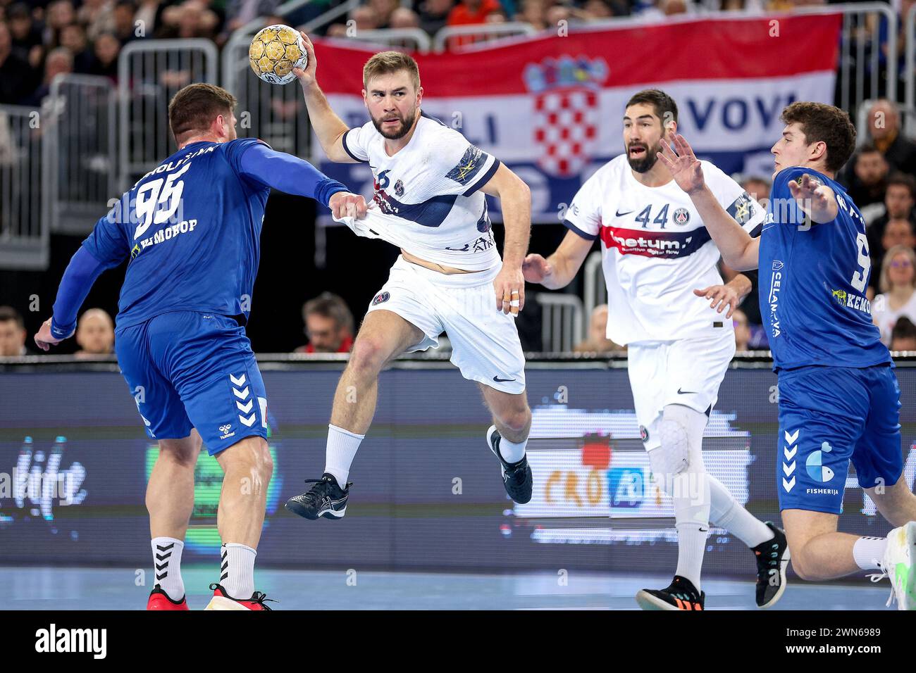 Zagreb, Croatia. 29th Feb, 2024. Machineseeker EHF Champions league group stage match between HC ...