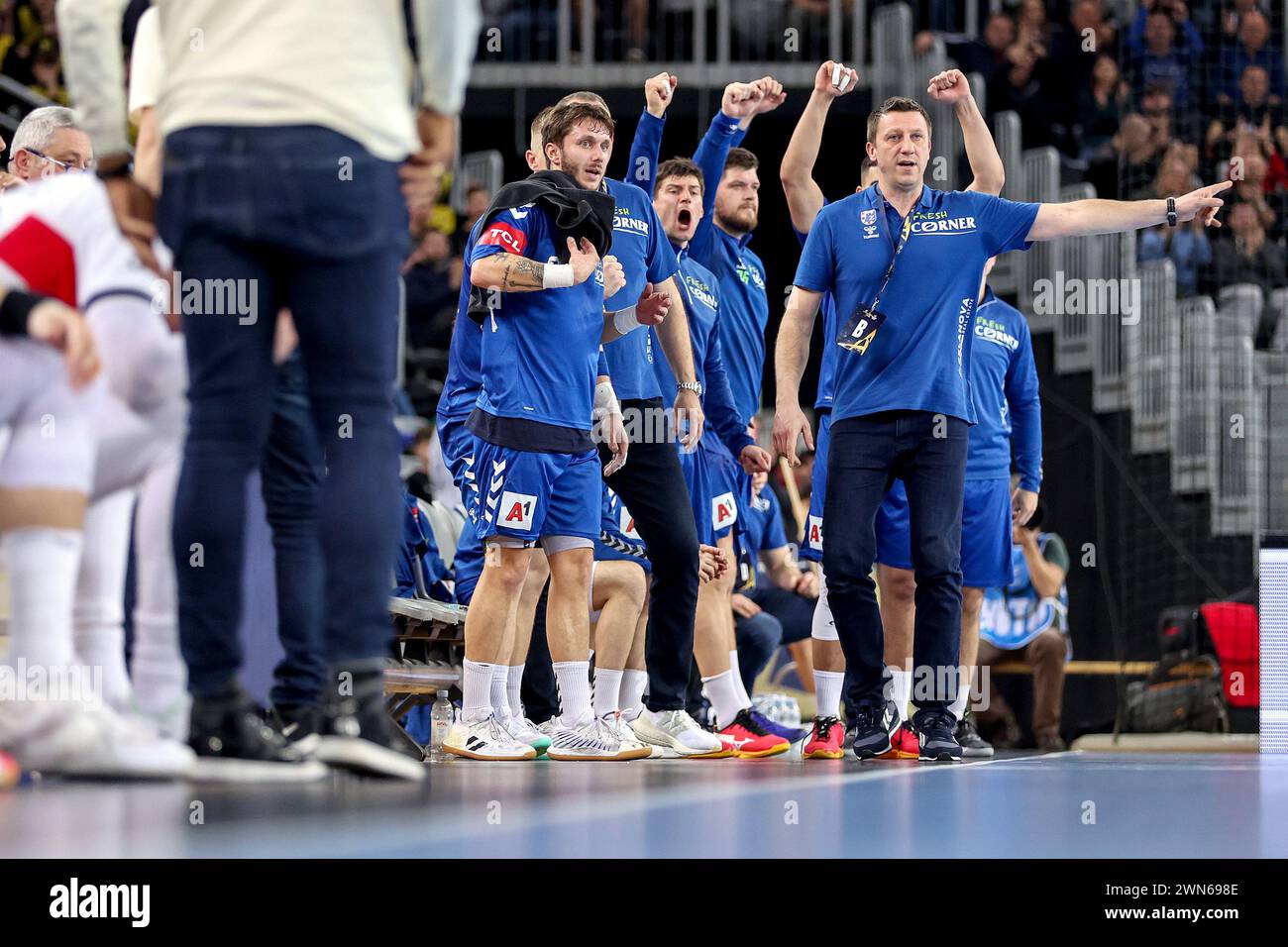Zagreb, Croatia. 29th Feb, 2024. Machineseeker EHF Champions league group stage match between HC ...