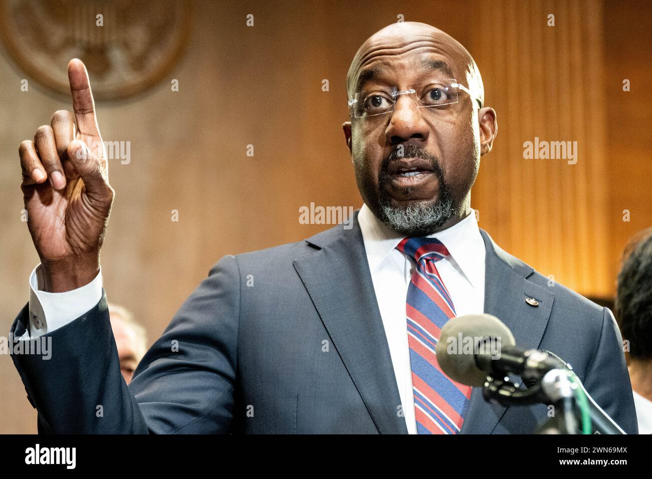 Washington, United States. 29th Feb, 2024. U.S. Senator Raphael Warnock ...
