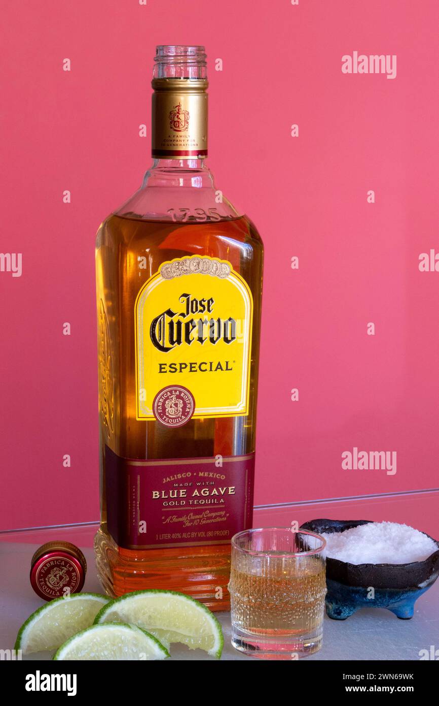 Jose cuervo tequila bottle hi-res stock photography and images - Alamy