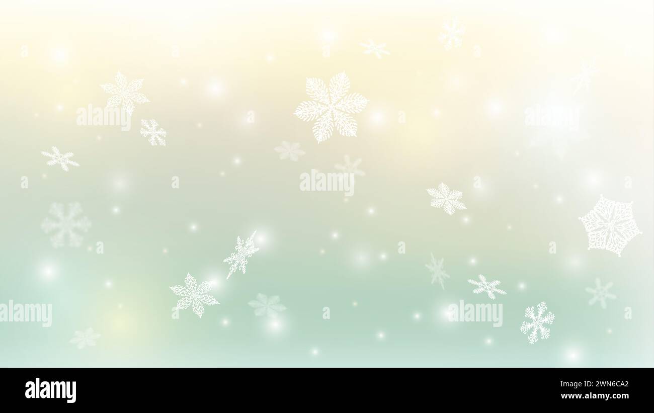 Holiday background template. Winter background with snow. Magic ...