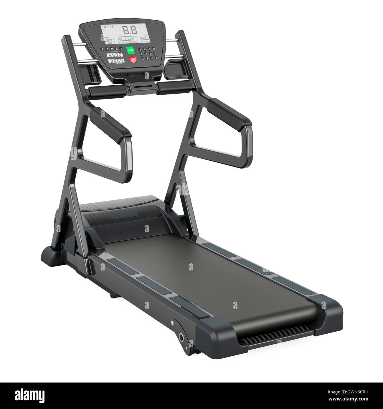 Treadmill, Walking Treadmill. 3D rendering isolated on white background ...
