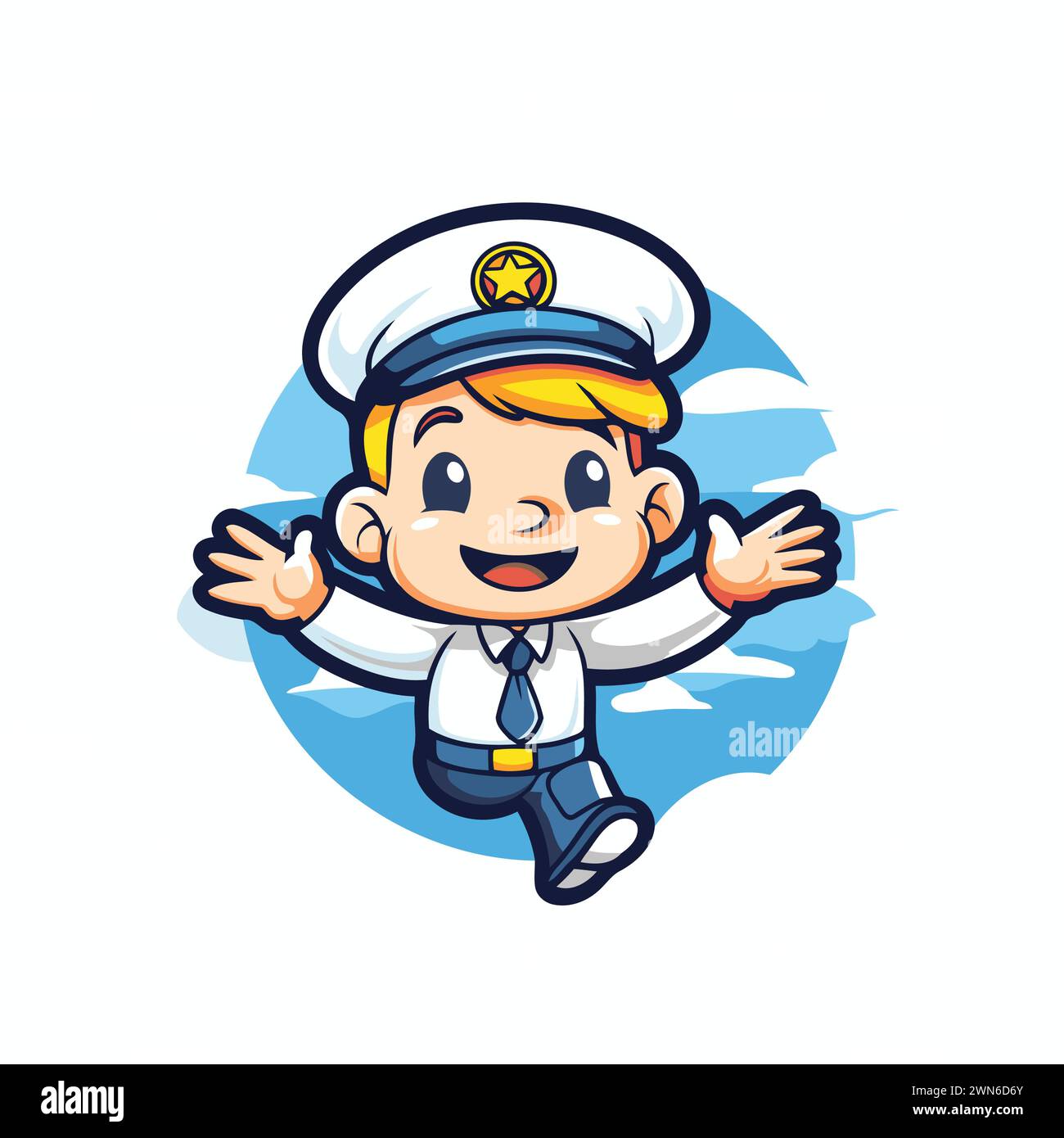 Little boy sailor Stock Vector Images - Alamy