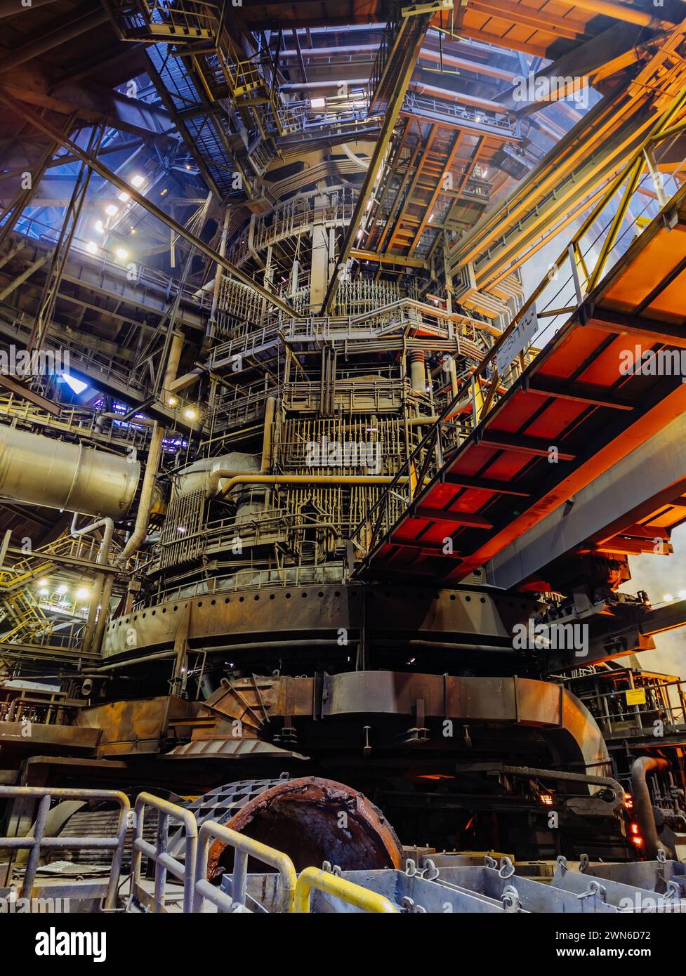 Large electric blast furnace in metallurgical factory Stock Photo - Alamy