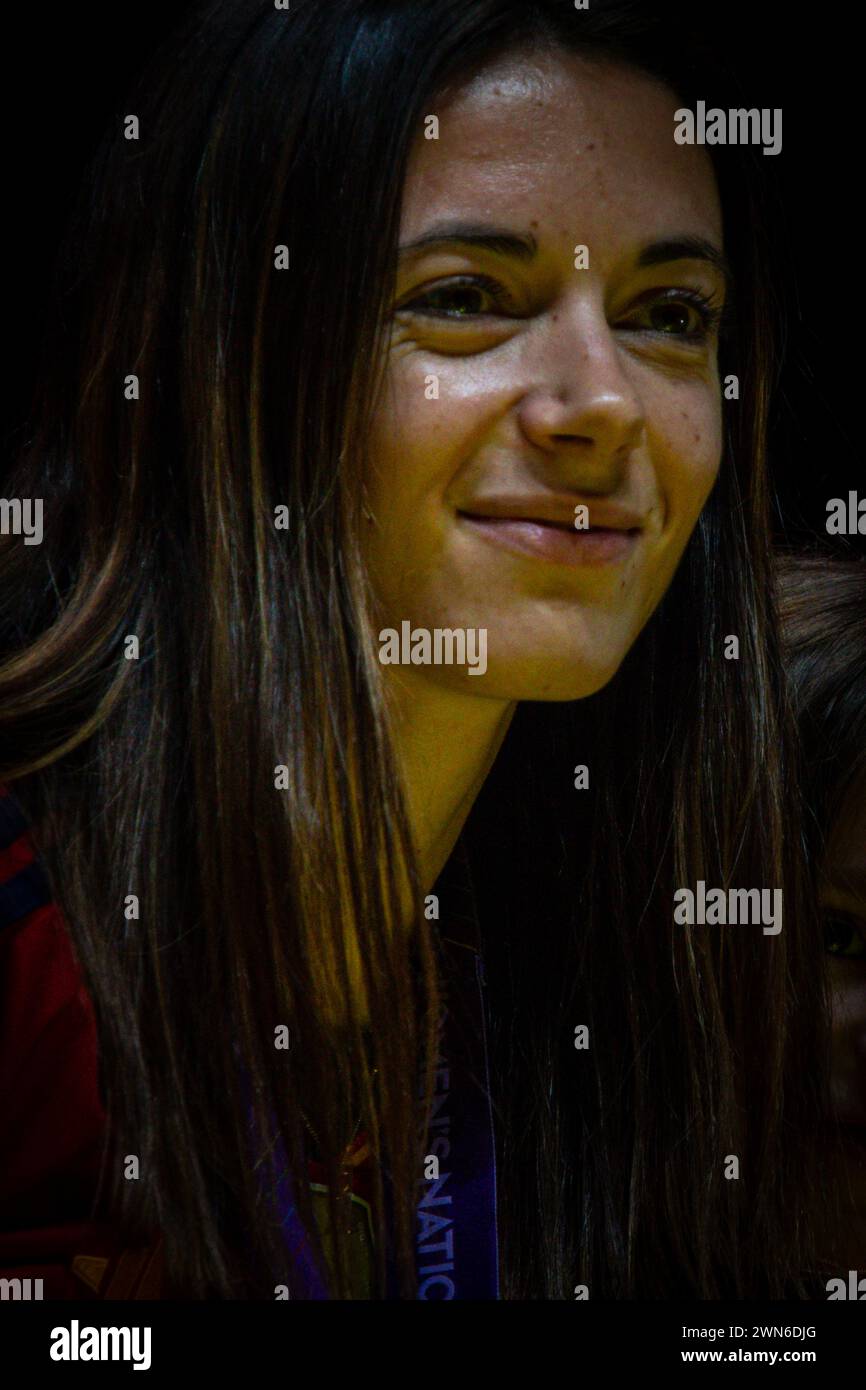Aitana Bonmati from the Spanish soccer team seen during the celebration ...