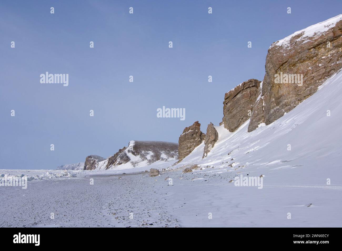 Cape Lisburne area high winds and cross sea currents western corner of ...