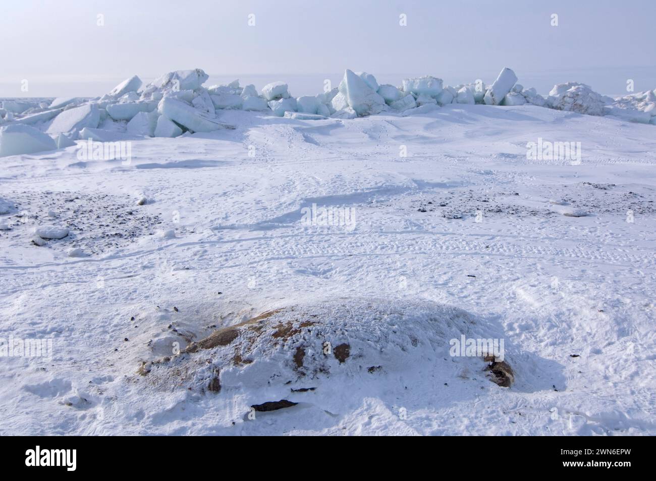 Cape Lisburne area high winds and cross sea currents western corner of ...