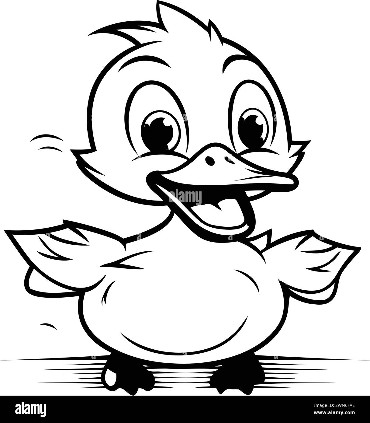 Duck black Stock Vector Images - Alamy
