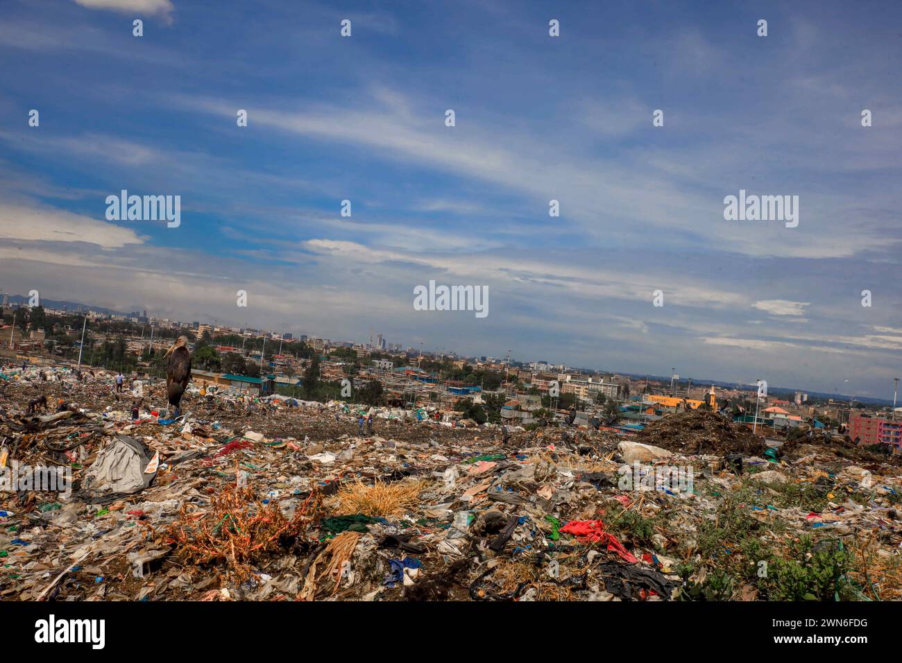 Nairobi, KENYA. 28th Feb, 2024. A view of the Dandora dumpsite in ...
