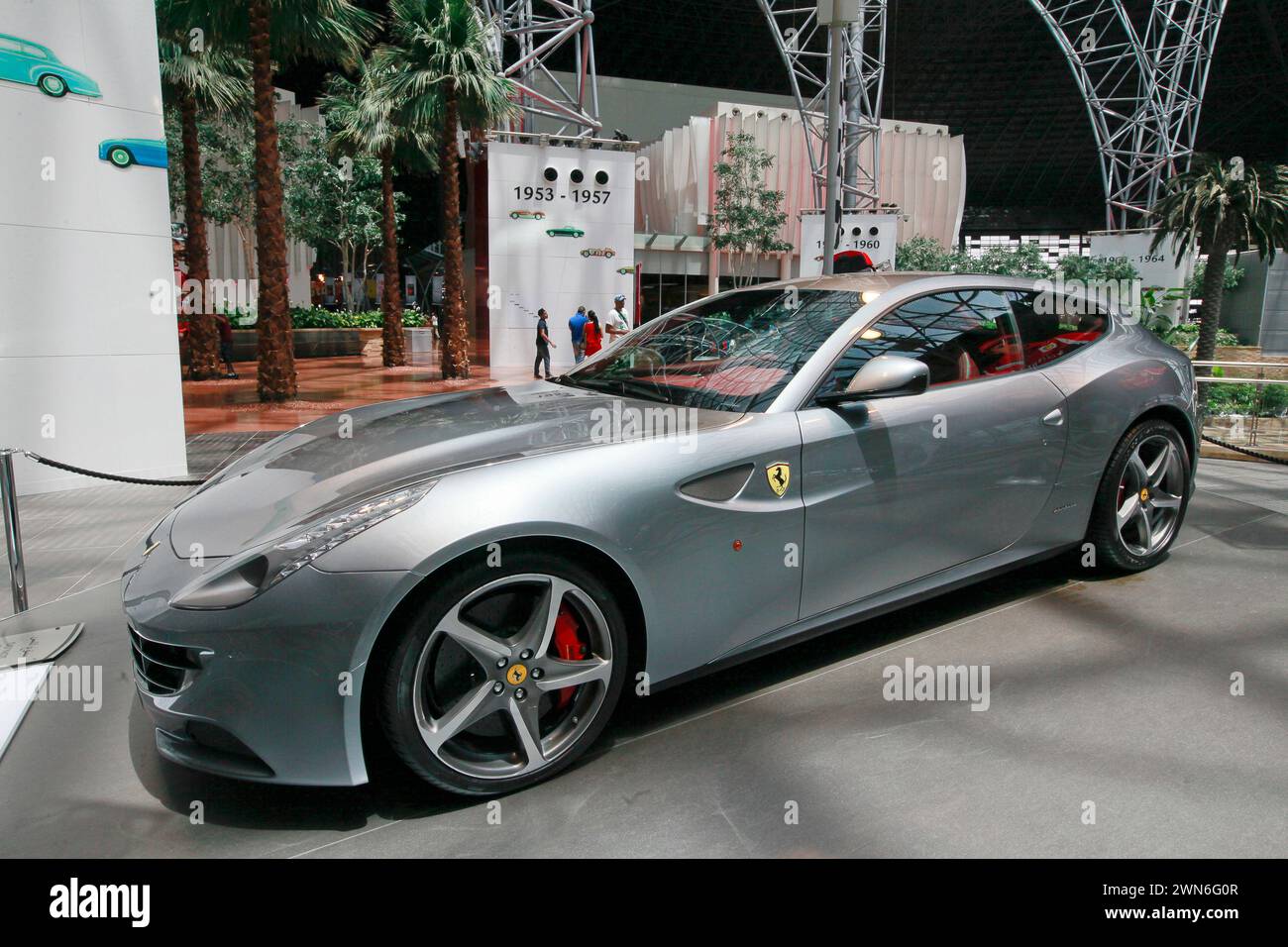 ABU DHABI, UNITED ARAB EMIRATES - JUN 27, 2013 - ferrari world theme ...