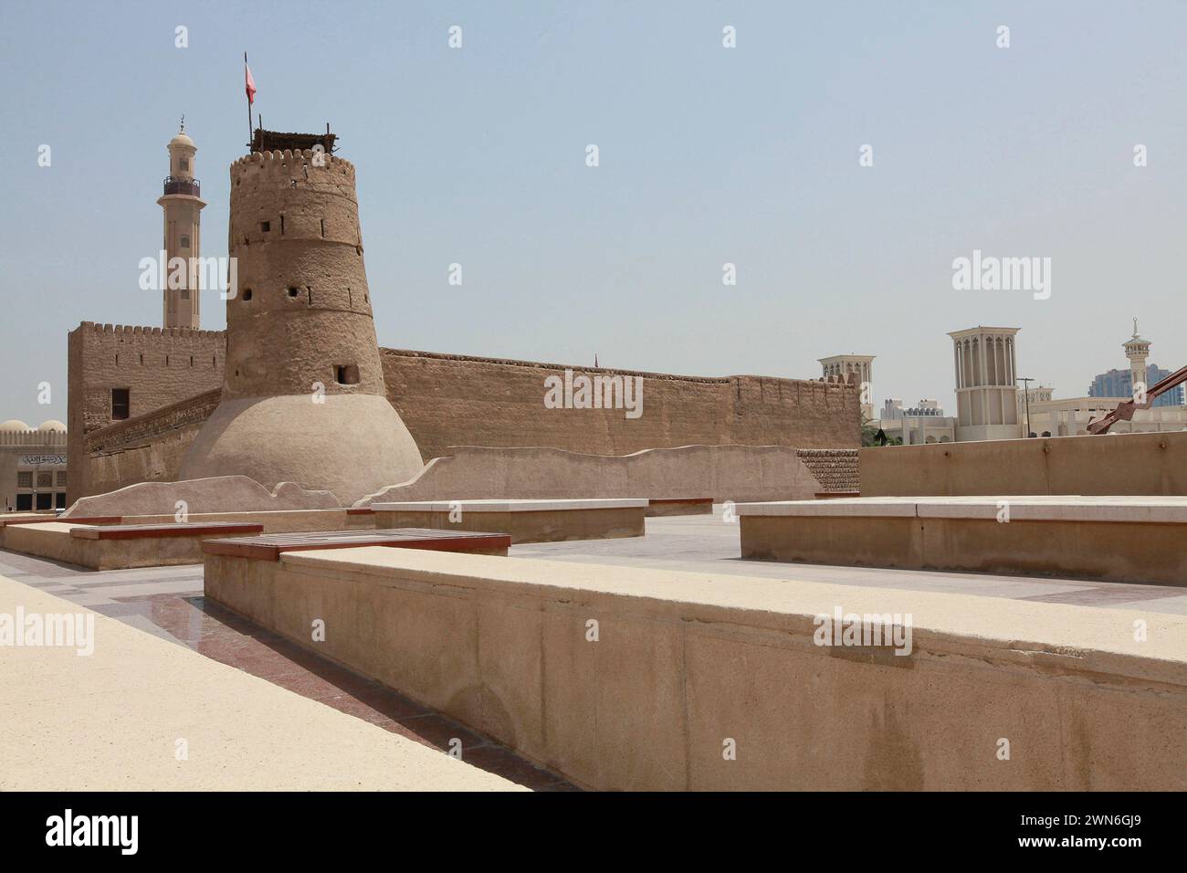 Al Fahidi fort, ancient arabic fortress in Dubai Museum, United Arab ...