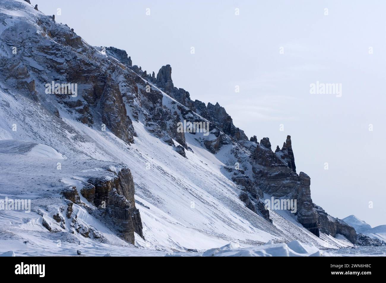 Cape Lisburne area high winds and cross sea currents western corner of ...