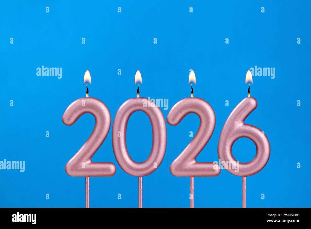 Blue 2026 year number hi-res stock photography and images - Alamy