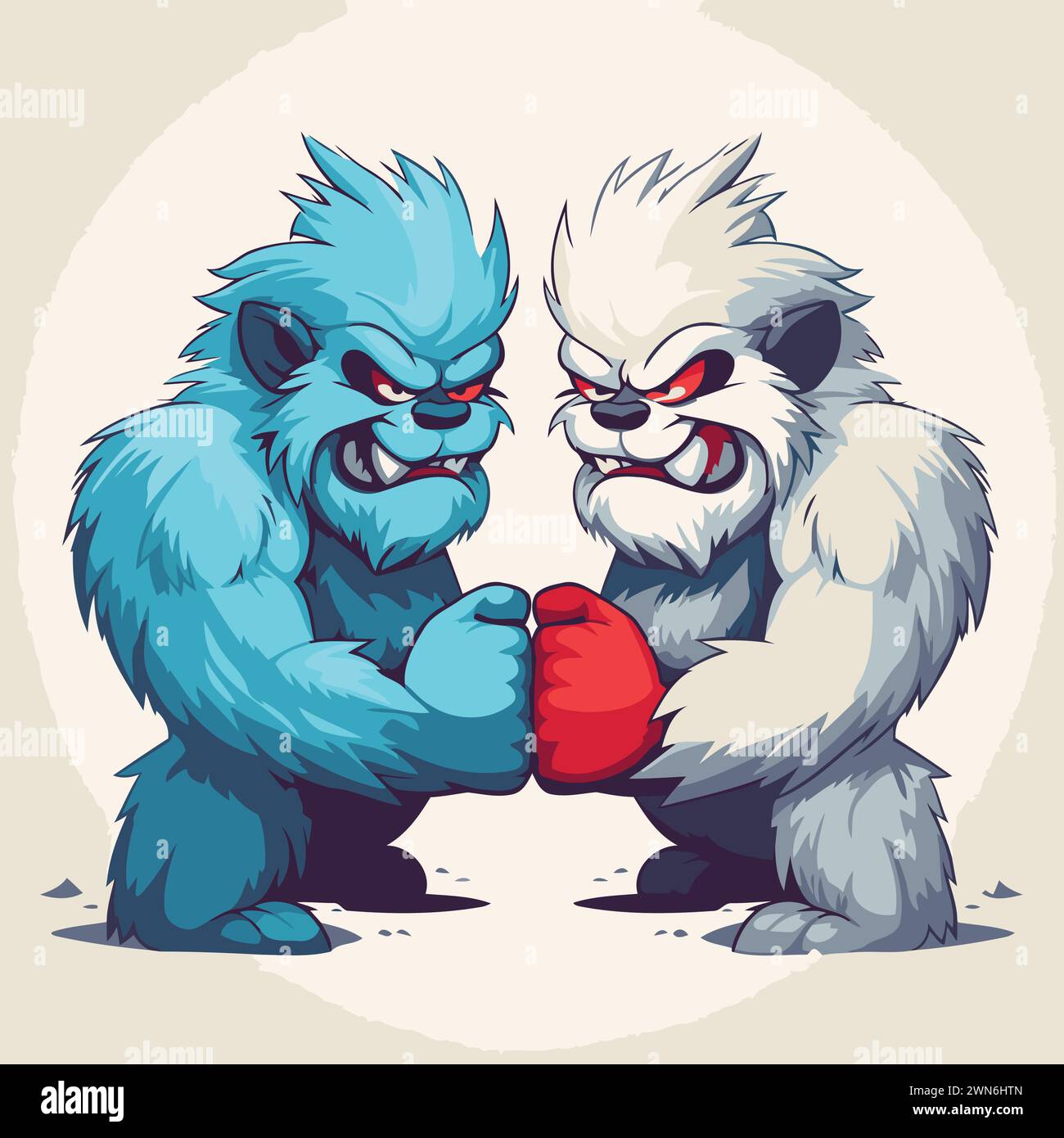 Monsters fight hi-res stock photography and images - Alamy
