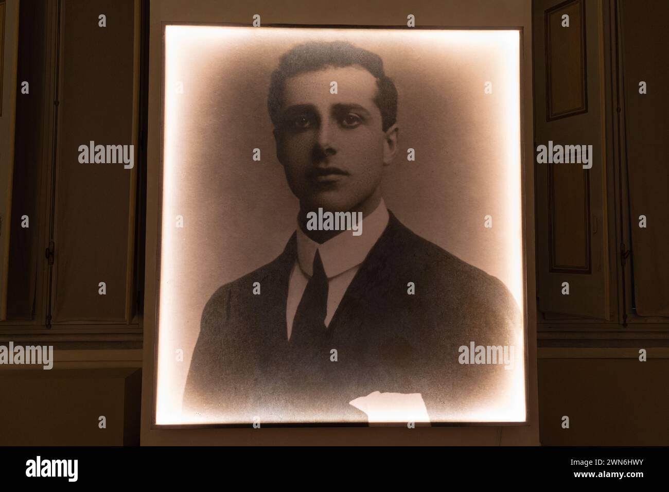 Rome, Italy. 29th Feb, 2024. Detail of the exhibition "GIACOMO ...