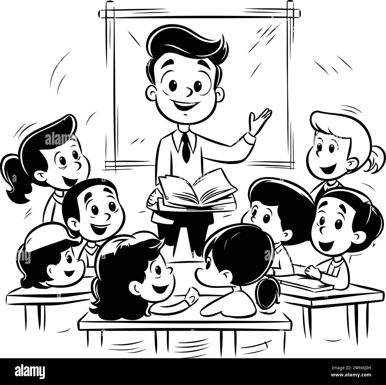 Classmate vector vectors Cut Out Stock Images & Pictures - Alamy