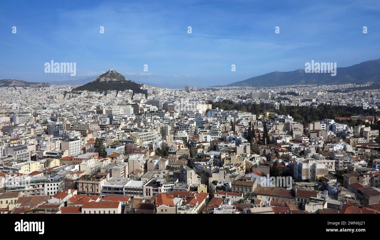 view of Athens city in Greece Stock Photo - Alamy