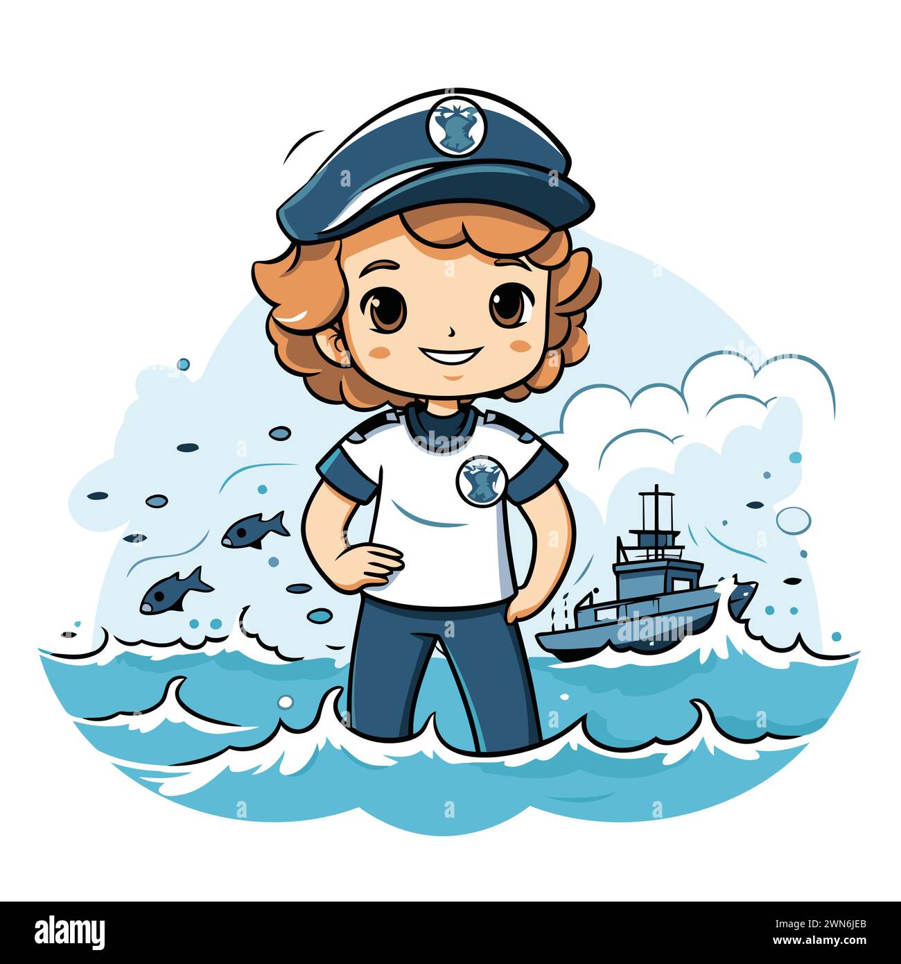Ship police Stock Vector Images - Alamy