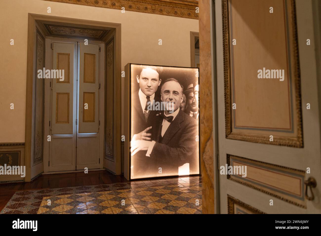 Rome, Italy. 29th Feb, 2024. Detail of the exhibition "GIACOMO ...
