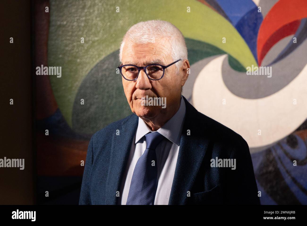 Rome, Italy. 29th Feb, 2024. Italian historian Mauro Canali, curator of ...