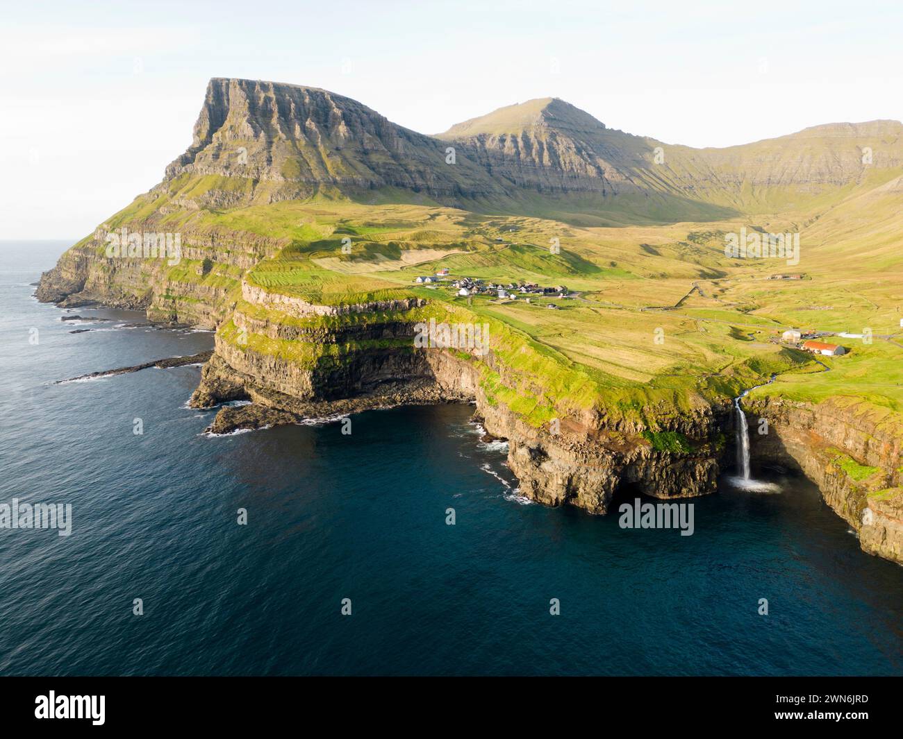 Gasadalur viewpoint hi-res stock photography and images - Alamy