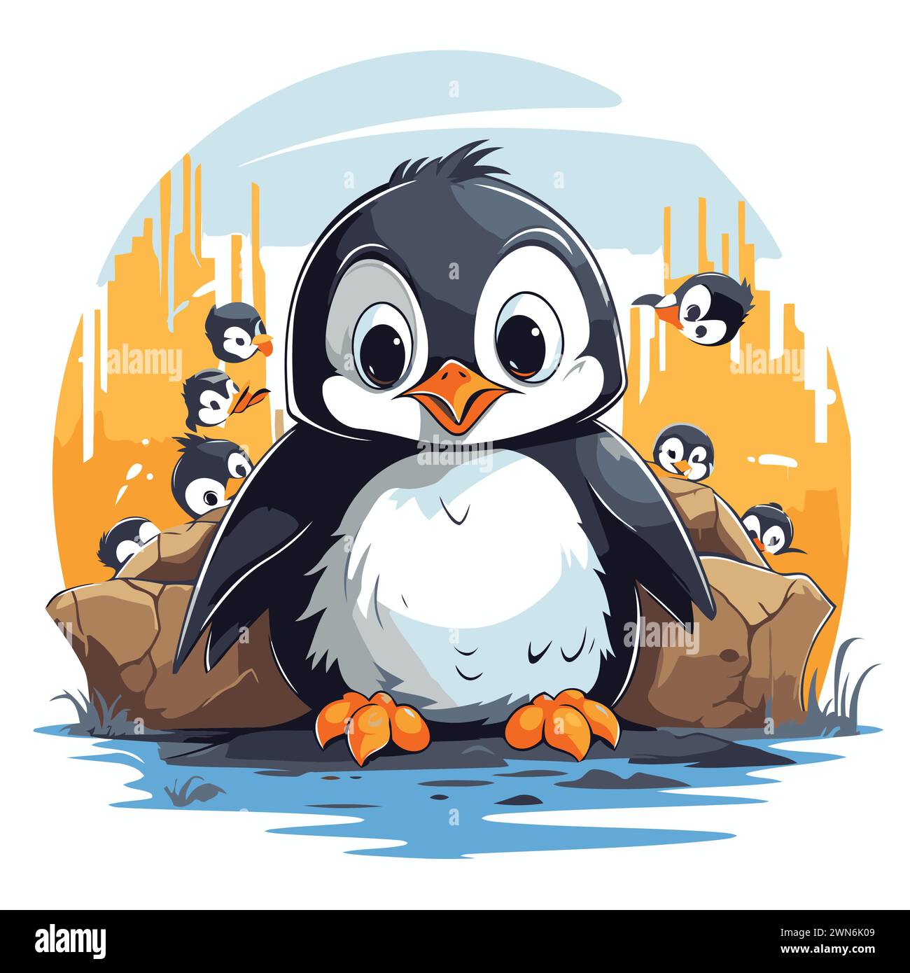 Penguin rock art hi-res stock photography and images - Alamy