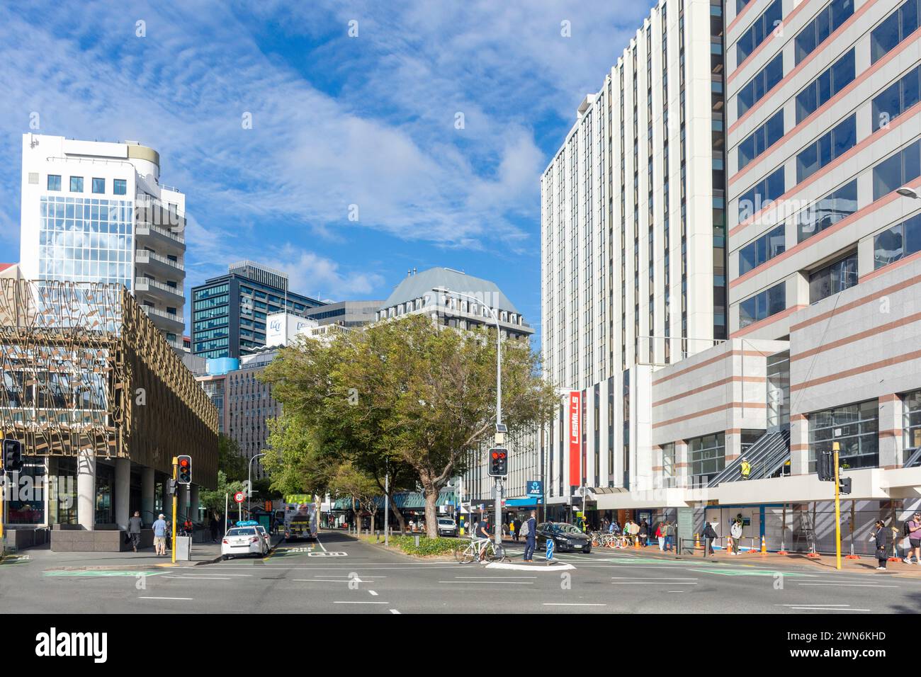 Central Wellington from Lambton Quay, City of Wellington (Te Whanganui ...