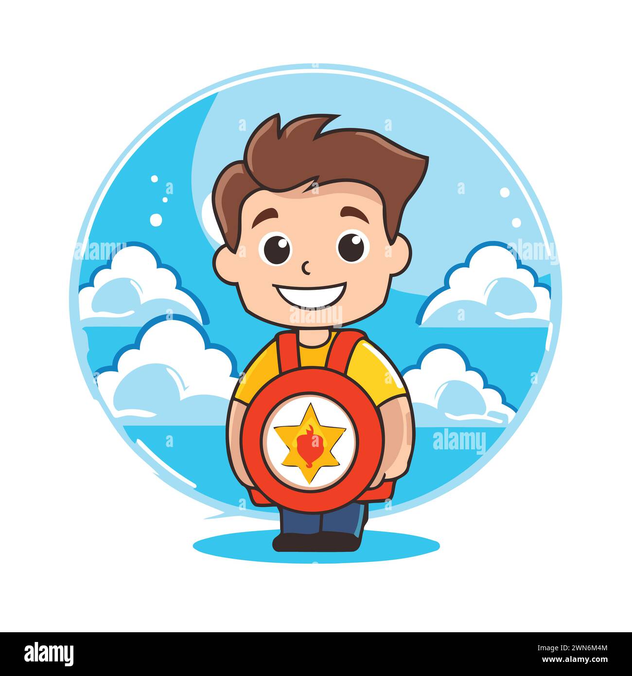 Boy with shield hi-res stock photography and images - Alamy