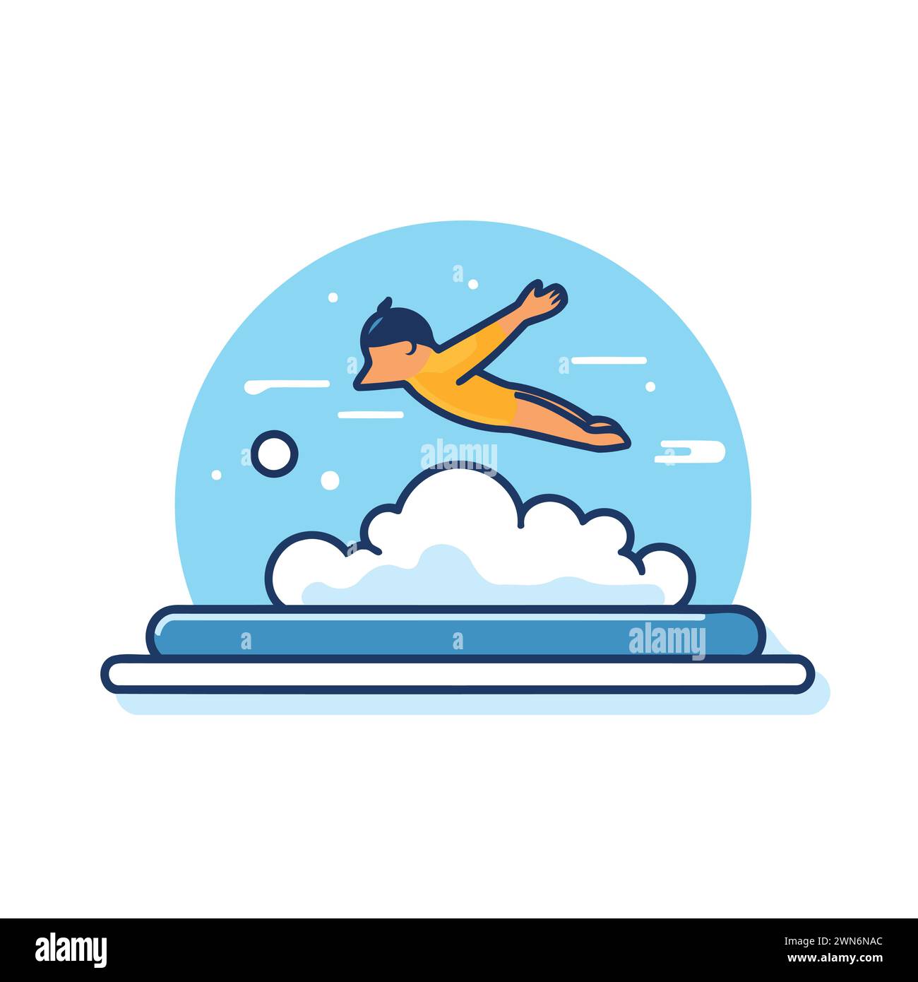 Person in swimming pool Cut Out Stock Images & Pictures - Alamy