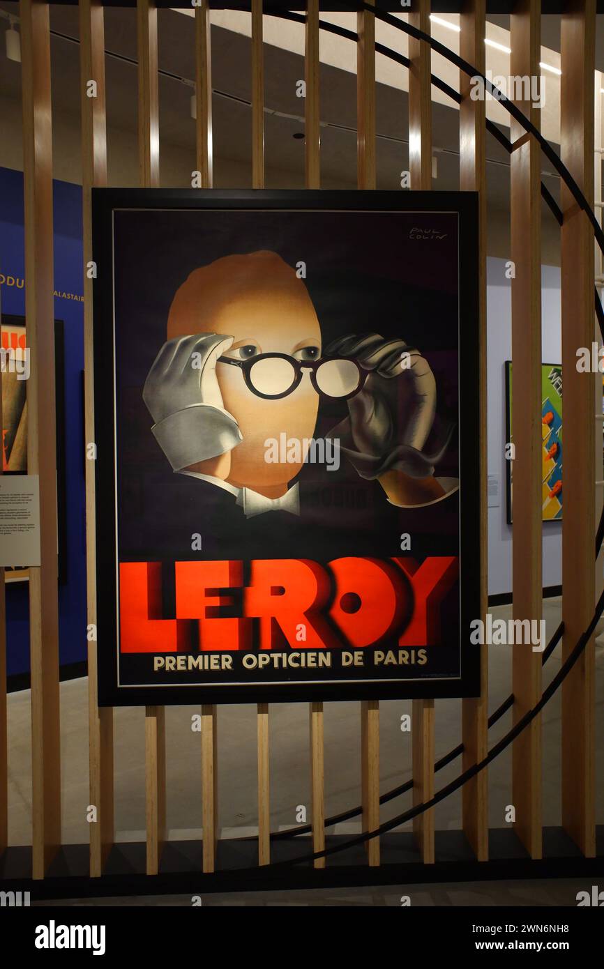 The poster of Leroy-Premier Optician of Paris. A 1938 French eyeglasses ...