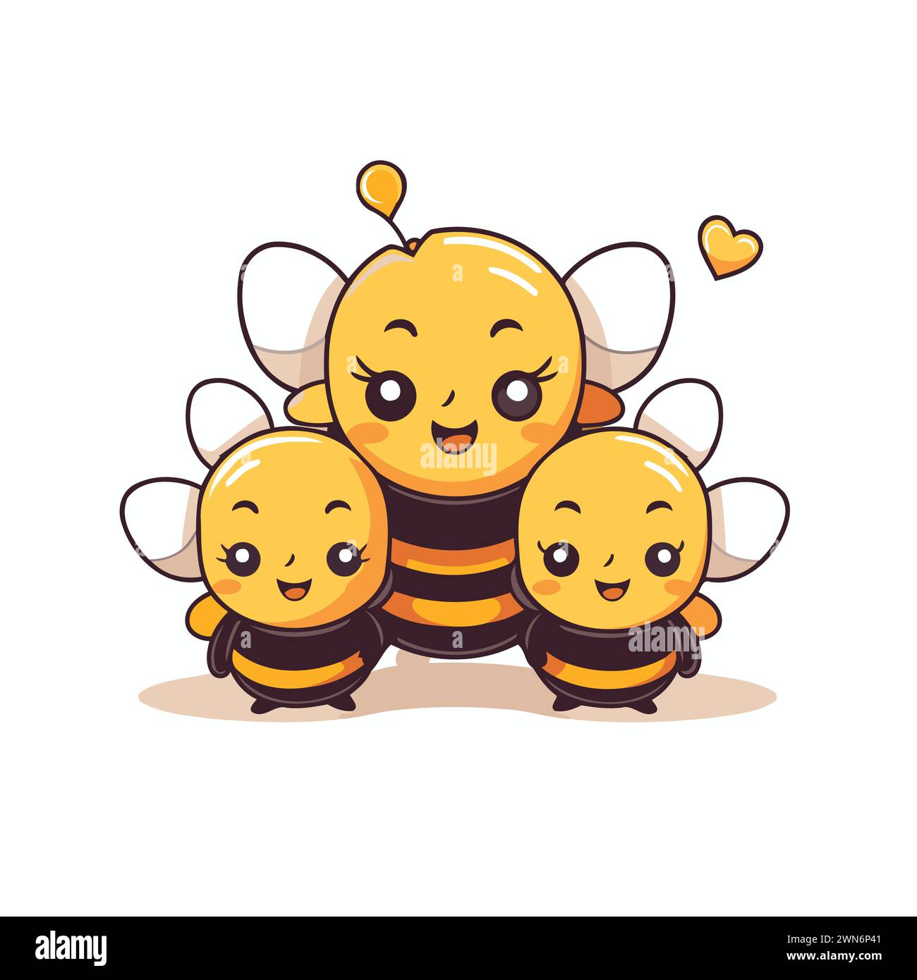 Bee family Stock Vector Images - Alamy