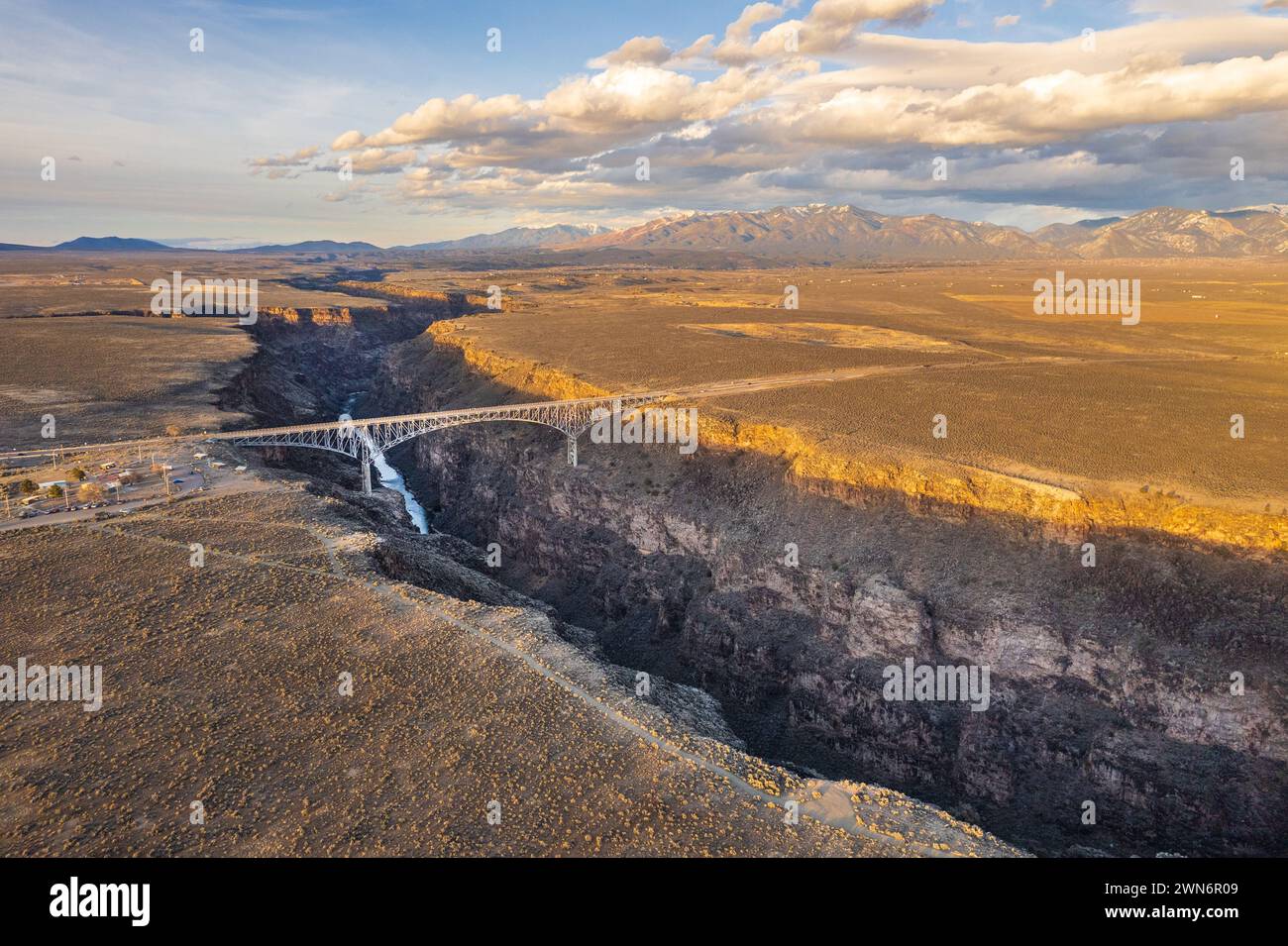 Taos from Rio Grande Gorge New Mexico Stock Photo - Alamy