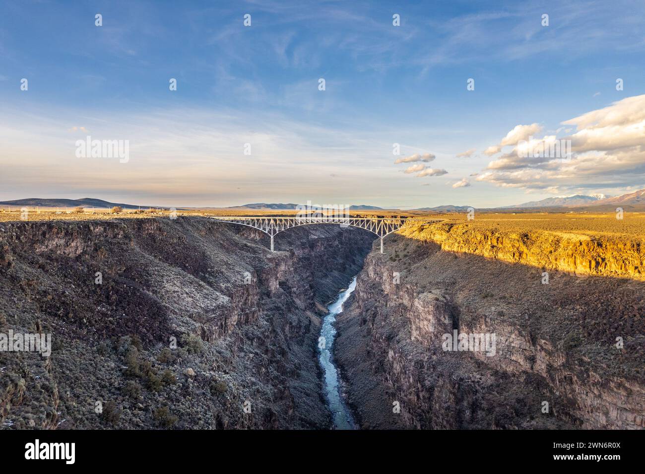 Taos from Rio Grande Gorge New Mexico Stock Photo - Alamy