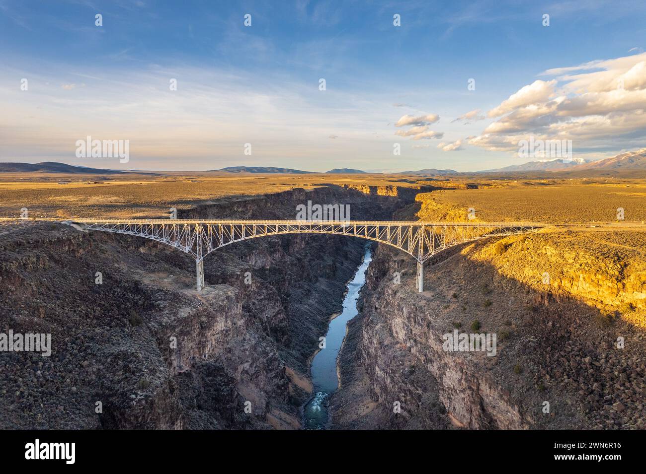 Taos from Rio Grande Gorge New Mexico Stock Photo - Alamy