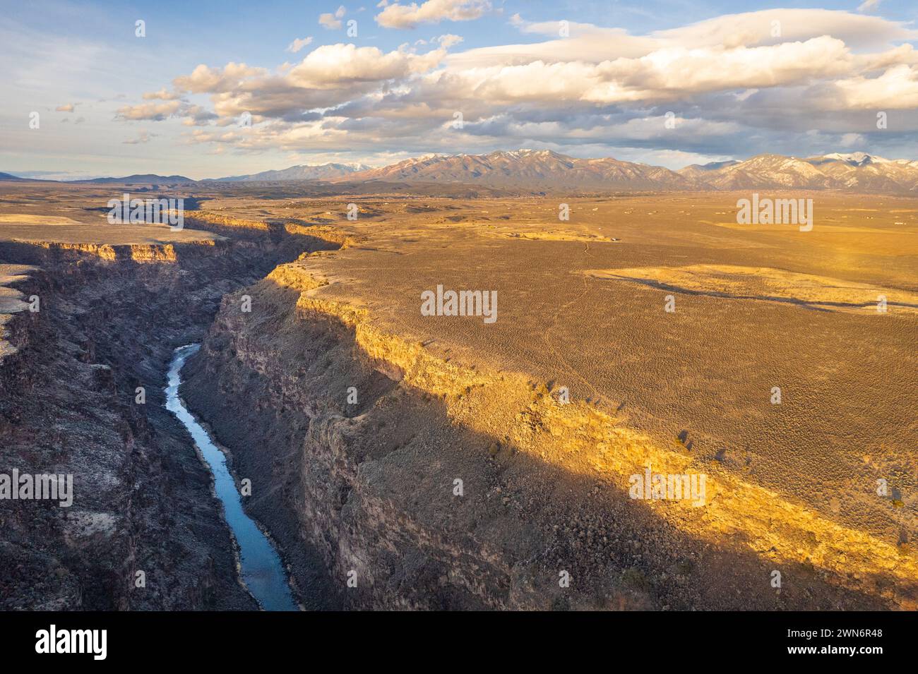 Taos from Rio Grande Gorge New Mexico Stock Photo - Alamy