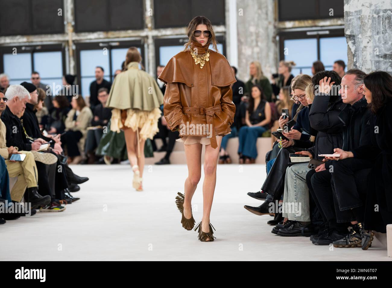 Models wear creations as part of the Chloe Fall/Winter 2024-2025 ready ...