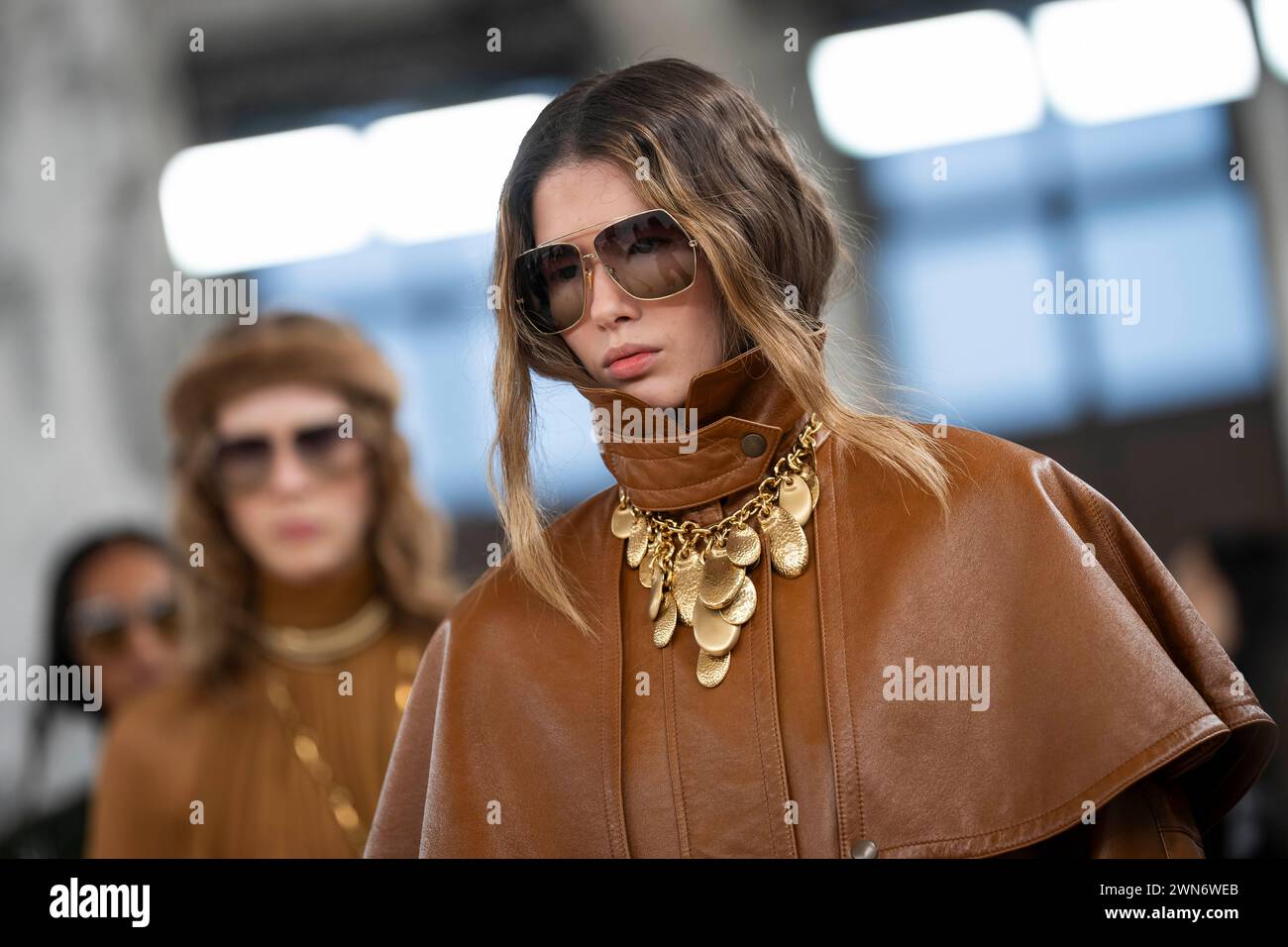 Models wear creations as part of the Chloe Fall/Winter 2024-2025 ready ...
