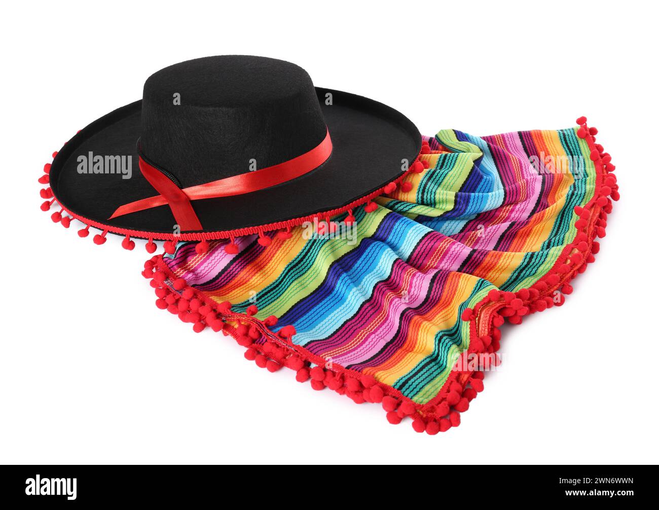 Mexico fiesta poncho sombrero hi-res stock photography and images - Alamy