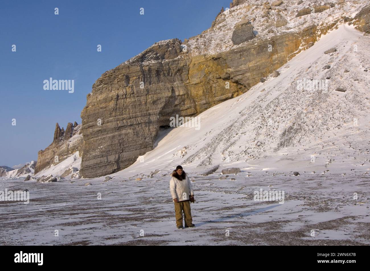 Cape Lisburne area high winds and cross sea currents western corner of ...