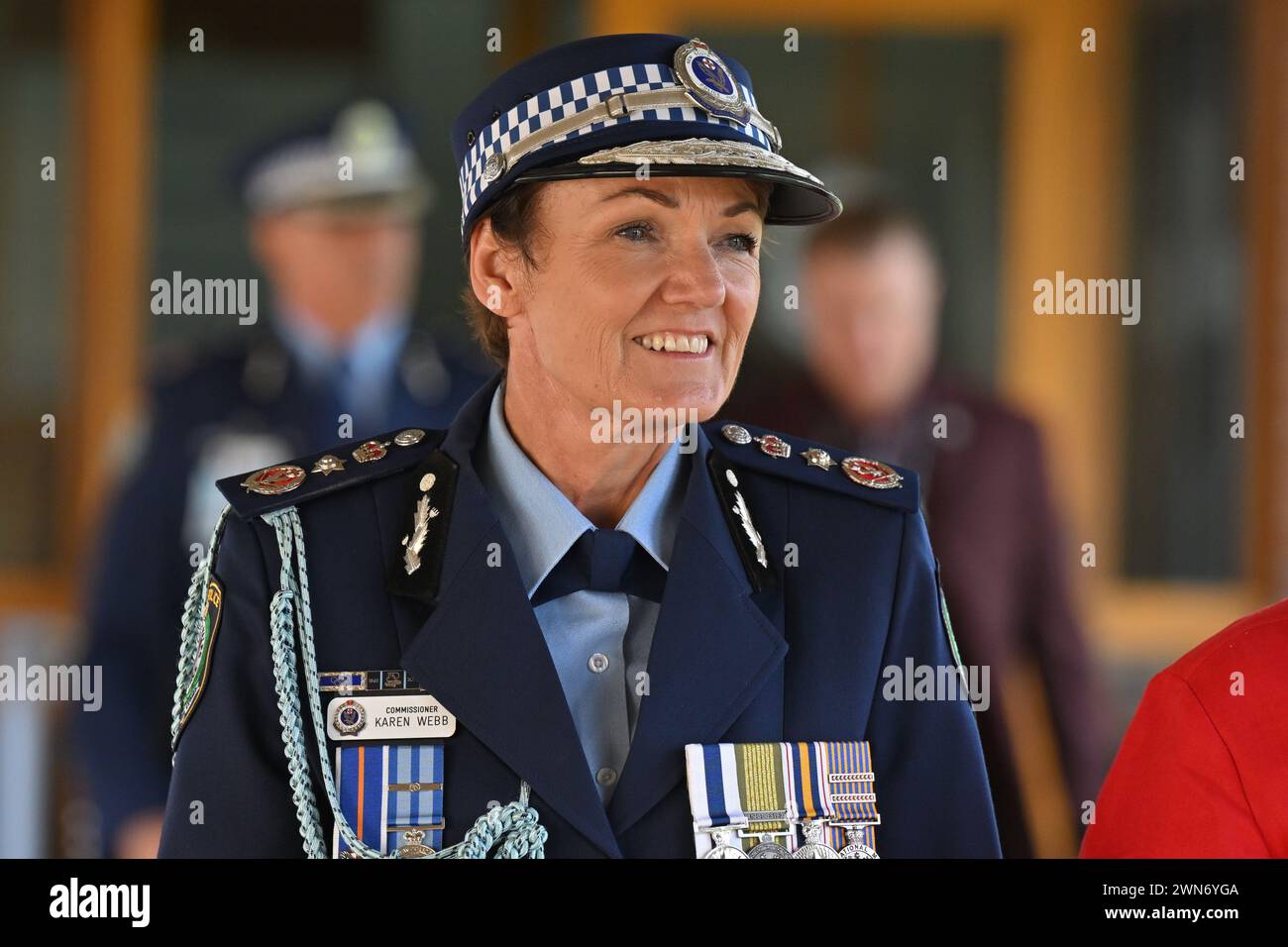 Goulburn, Australia. 01st Mar, 2024. NSW Police Commissioner Karen Webb ...