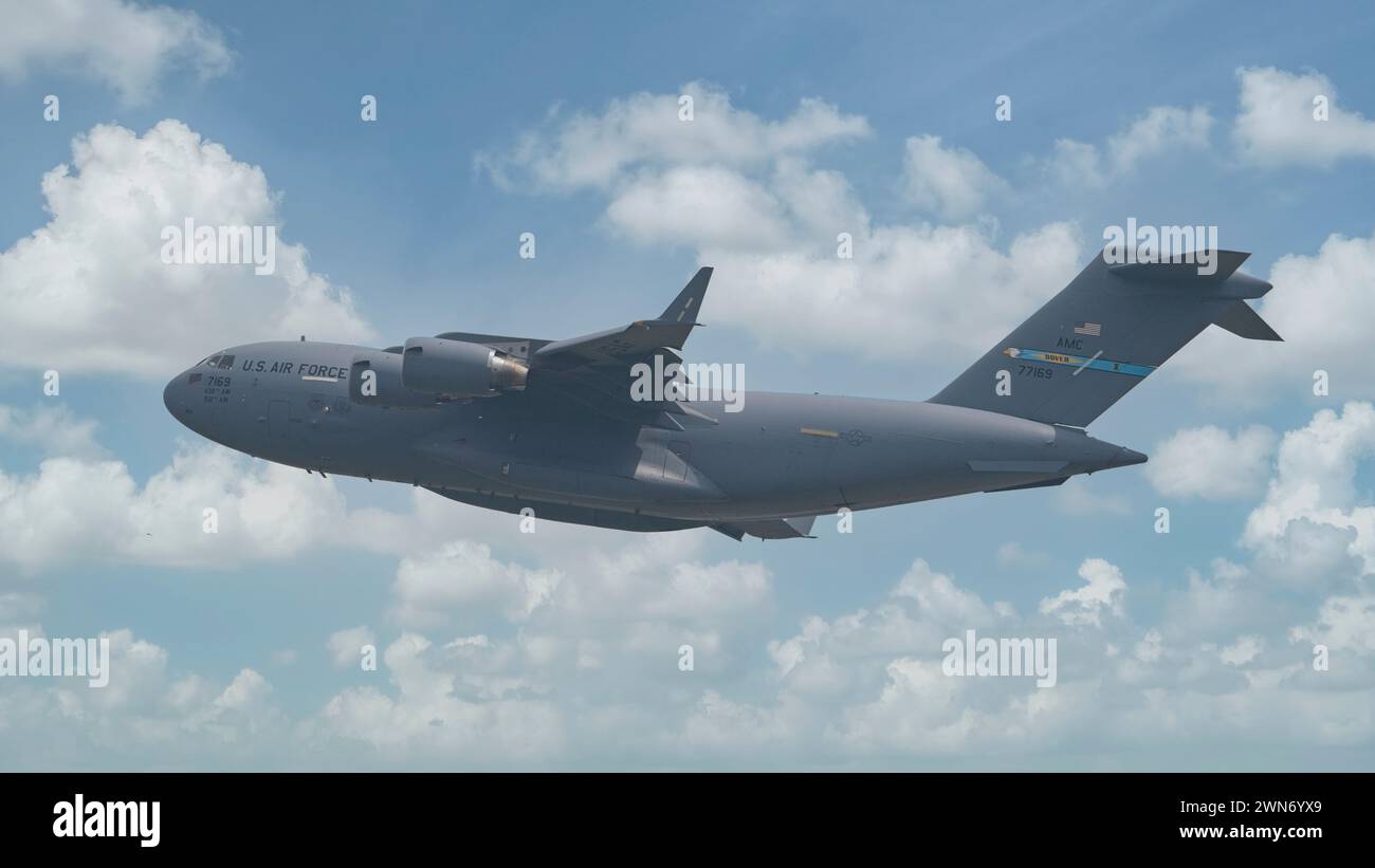 SINGAPORE - JANUARY 30, 2024 : USAF C-17A Globemaster III from AMC ...
