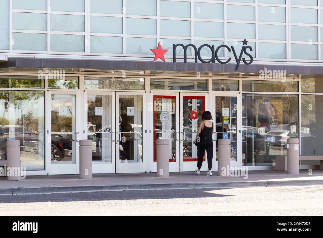 A Macy's store is located in a shopping mall in Gilbert, Arizona as seen here on February 29 ...