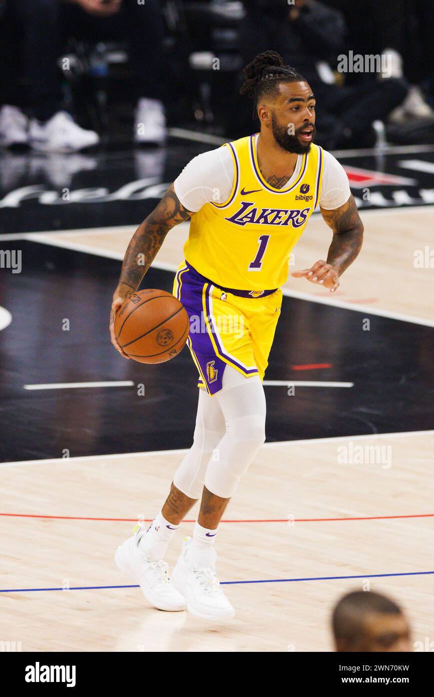 LOS ANGELES, CA - FEBRUARY 28: Los Angeles Lakers guard D'Angelo ...