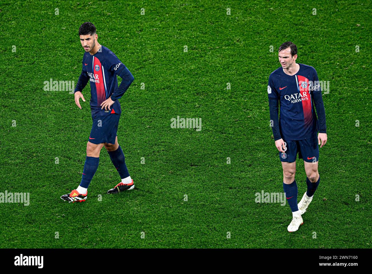 Paris, France. 25th Feb, 2024. Marco Asensio and Fabian Ruiz Pena ...